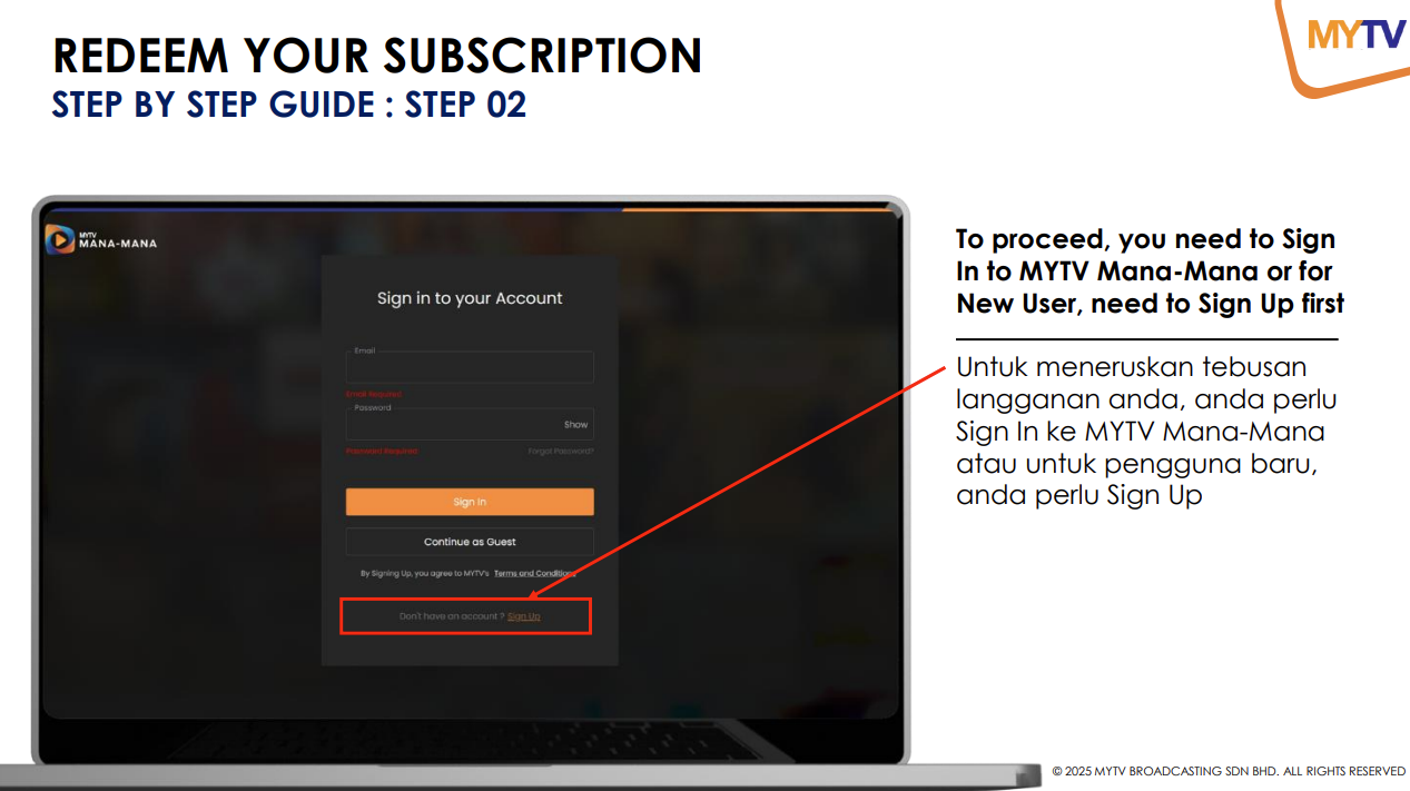 How to Redeem MYTV Mana-Mana Subscription – PRISM+